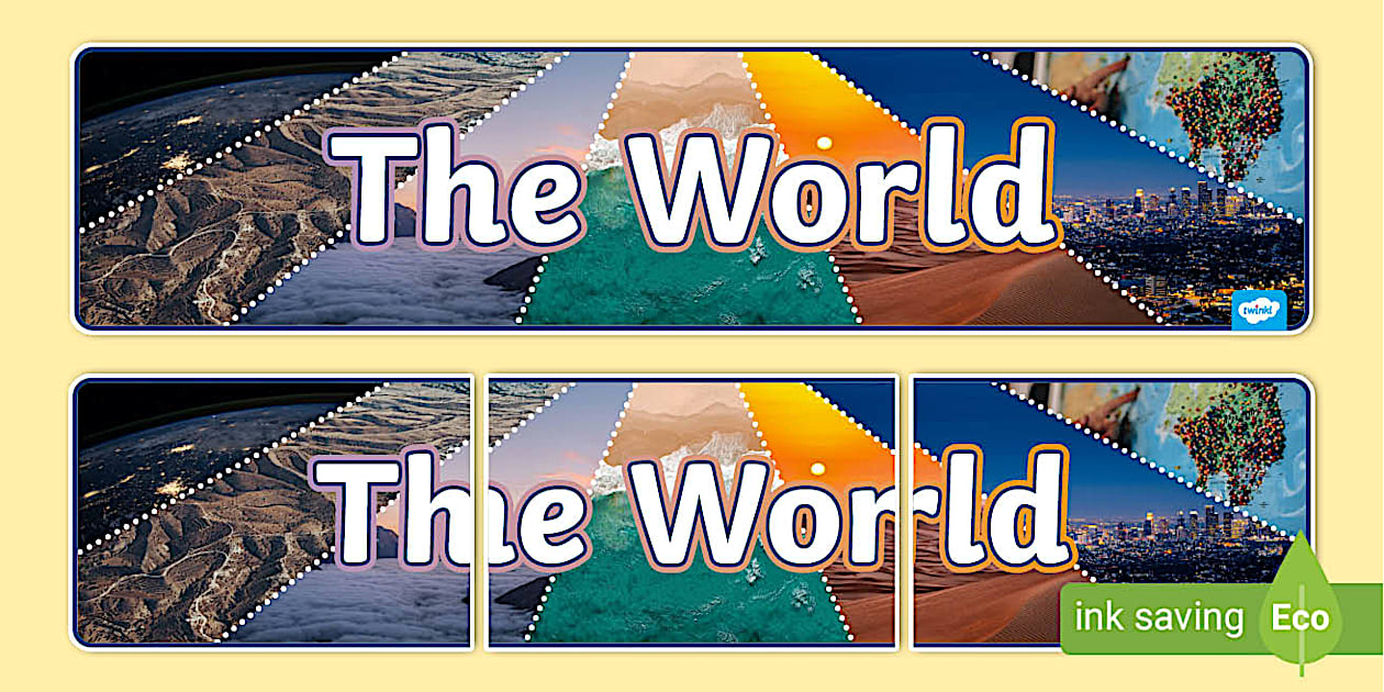 The World Photo Display Banner (teacher made) - Twinkl