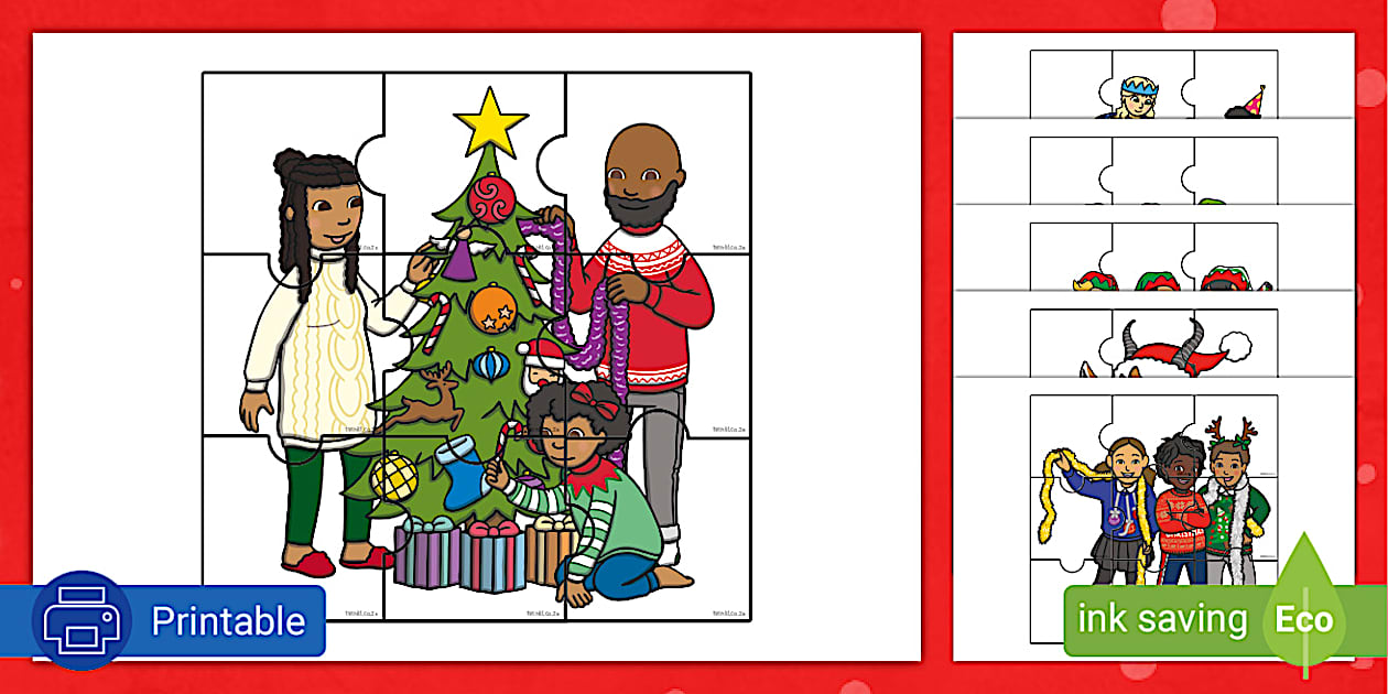 Christmas Jigsaw Printable Puzzles | South Africa - Twinkl