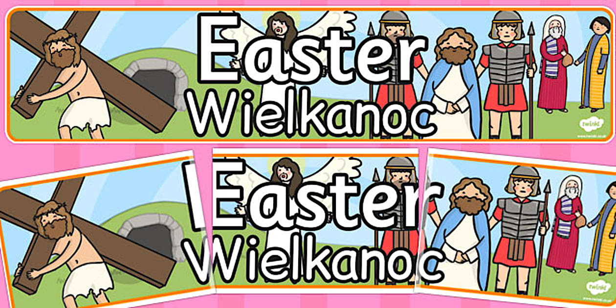 Easter Display Banner Polish Translation (teacher made)