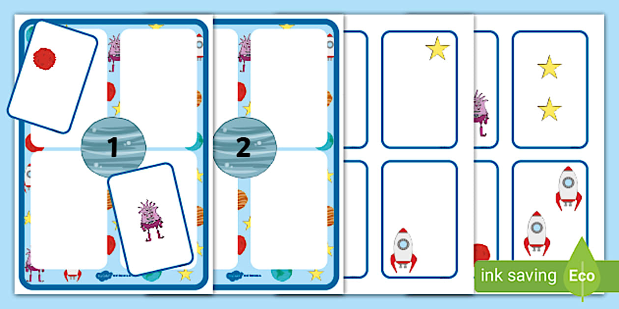👉 Space-Themed Subitising Numbers 1 to 5 Activity