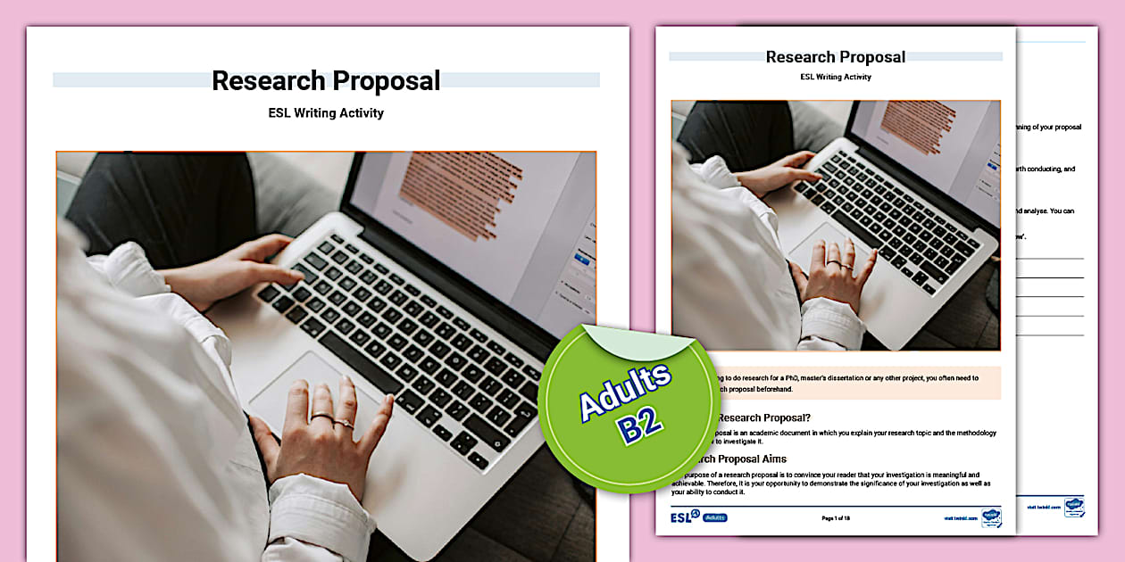 ESL Writing a Research Proposal [Adults, B2] (teacher made)
