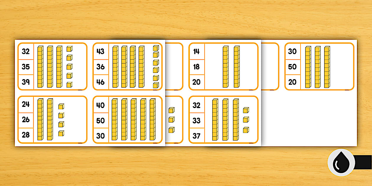 1-50 Place Value Clothespin Matching Game (teacher made)