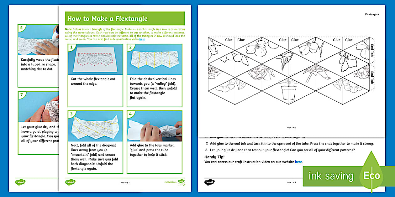 KS2 Plants Flextangle Paper Craft (teacher made) - Twinkl