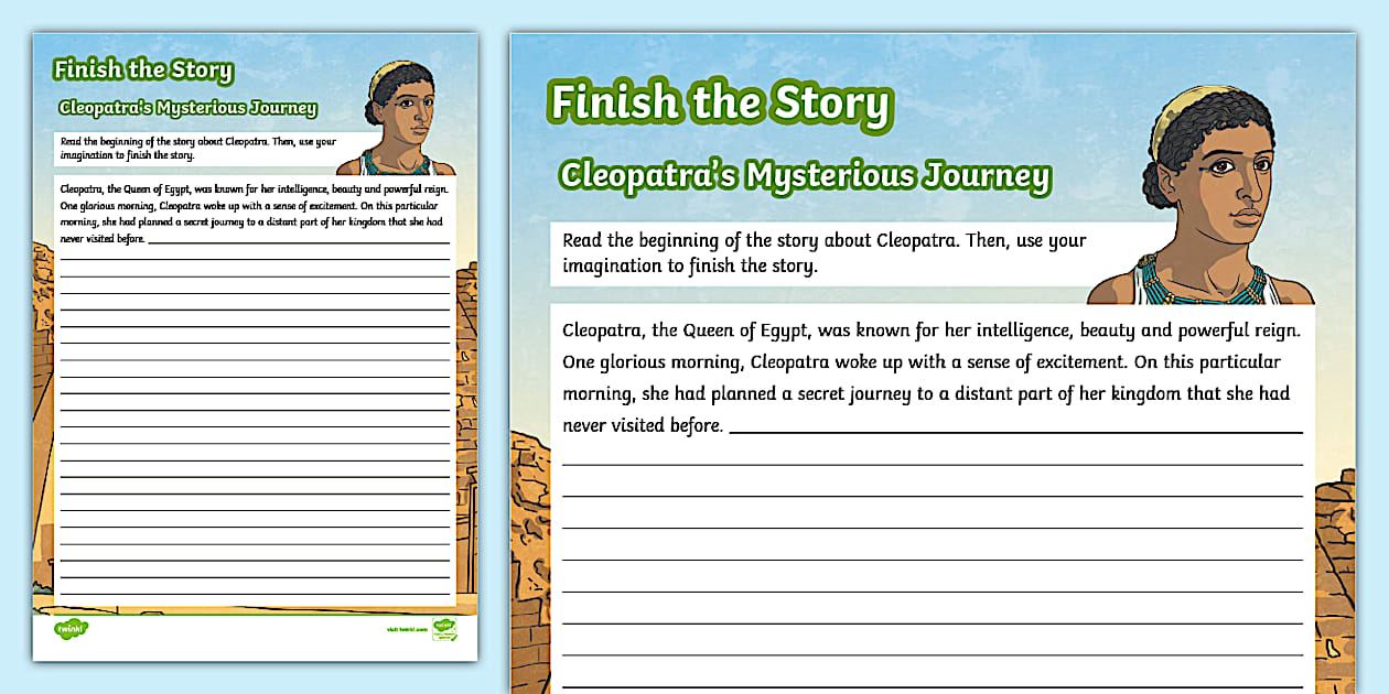 Finish the Cleopatra Story Writing Activity (teacher made)