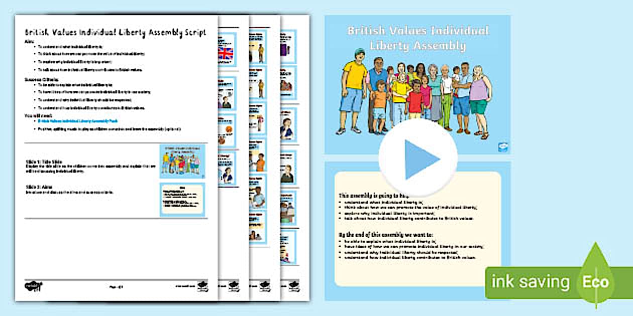 What is Individual Liberty in British Values - Assembly Pack