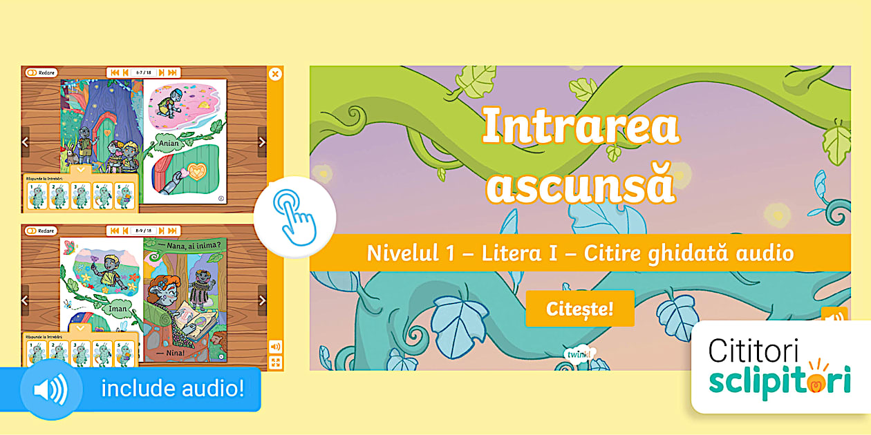 Intrarea ascunsă – Citire după imagini și întrebări audio