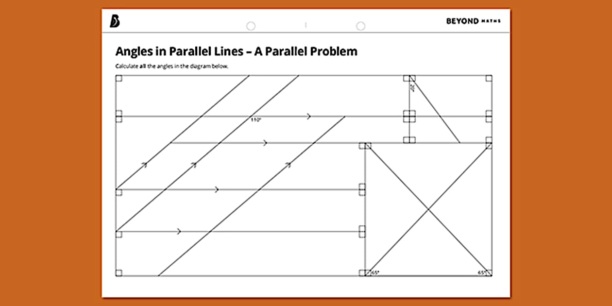 👉 Angles in Parallel Lines – Year 7 Angles Worksheet