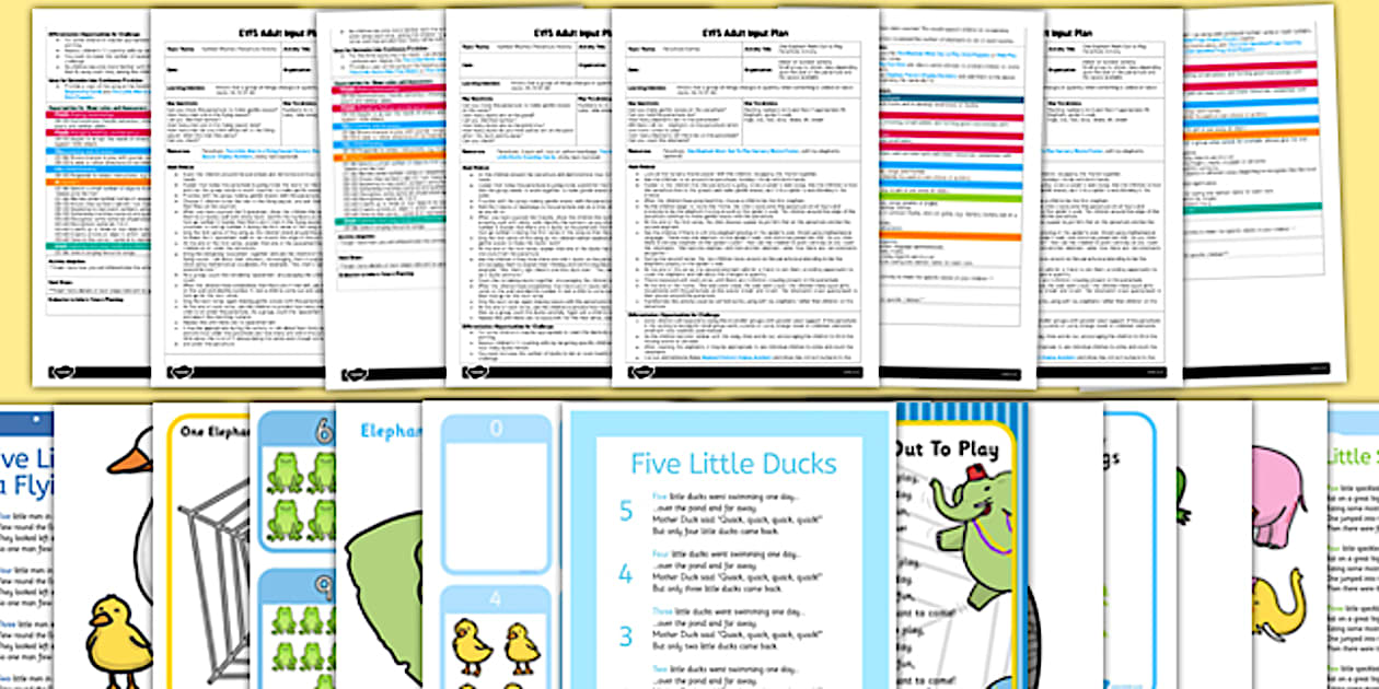 Number Rhymes Parachute Activities Adult Input Planning and Resource Pack