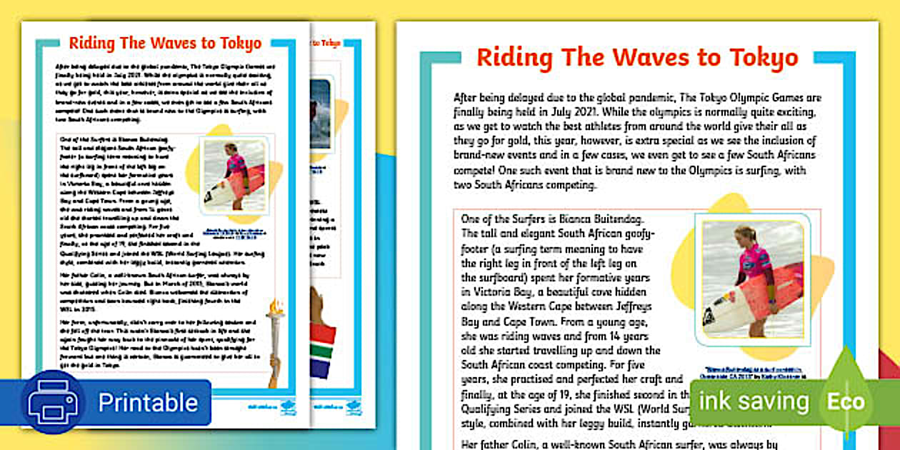 Riding The Waves To Tokyo | South African Surfers - Twinkl