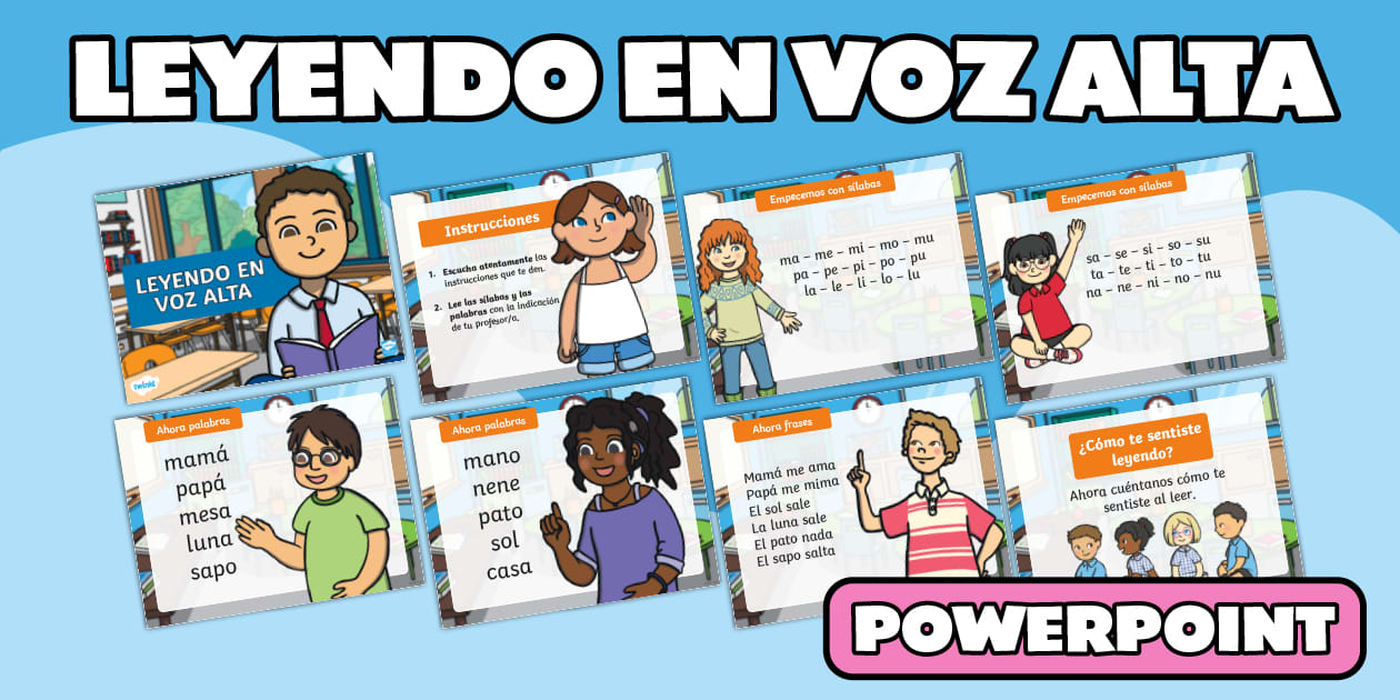 PowerPoint Lectura en Voz Alta para Niños