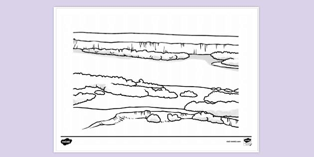 Euphrates Tigris River Colouring Page | Colouring Sheets
