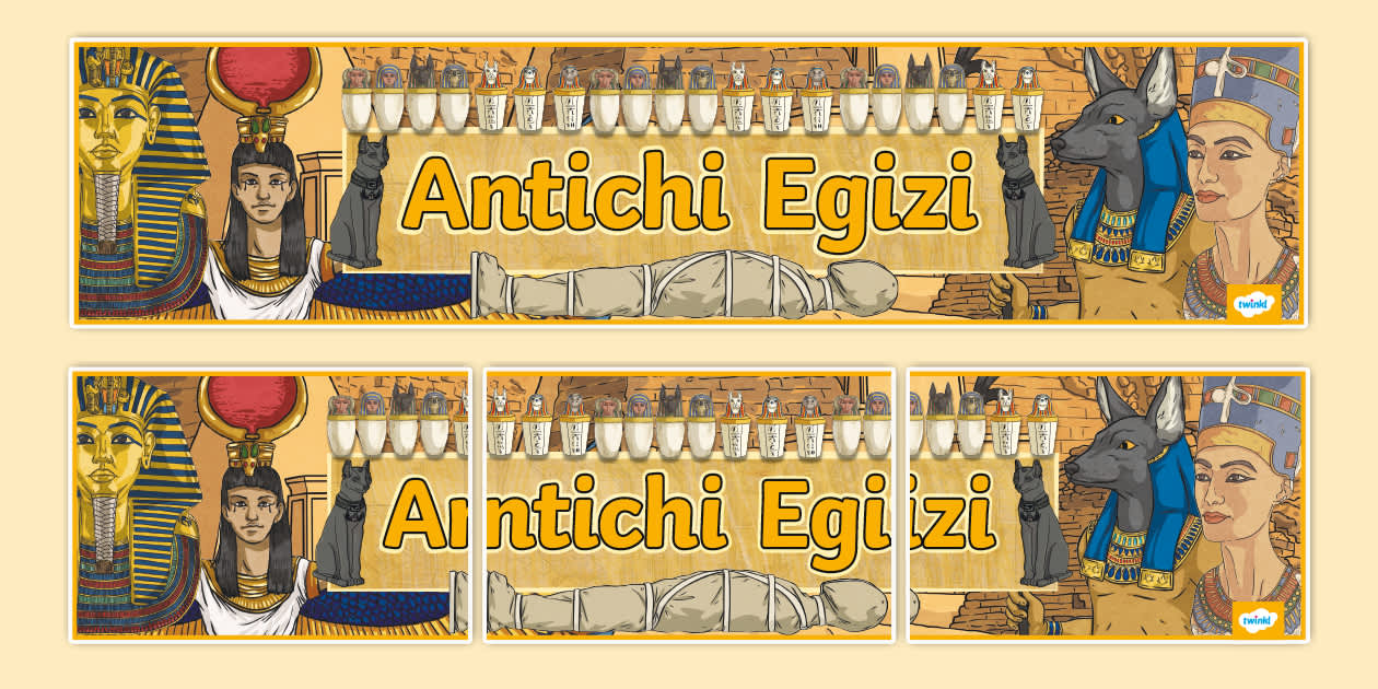 Striscione: Antichi Egizi - Twinkl Striscione - Twinkl