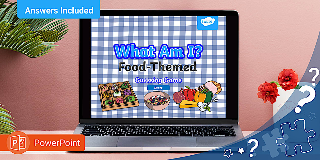 What Am I? Food-Themed Guessing Game PowerPoint - Puzzles