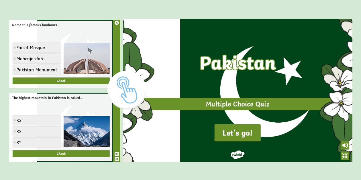 KS1 Pakistan Interactive Quiz (teacher made) - Twinkl