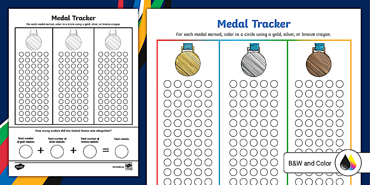 Summer/Winter Games Medal Tracker (teacher made) - Twinkl
