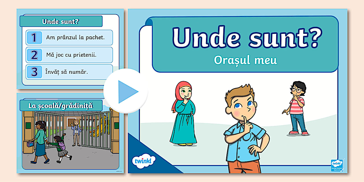 Orașul meu: Unde sunt? – PowerPoint interactiv - Twinkl