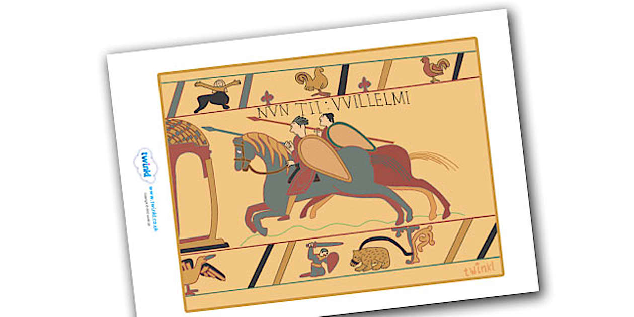 Anglo Saxons Bayeux Tapestry Display Poster (teacher made)