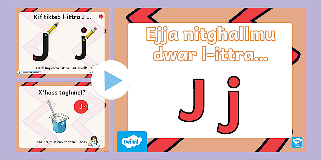 Preżentazzjoni: Ejja Nitgħallmu Dwar l-Ittra J l Twinkl
