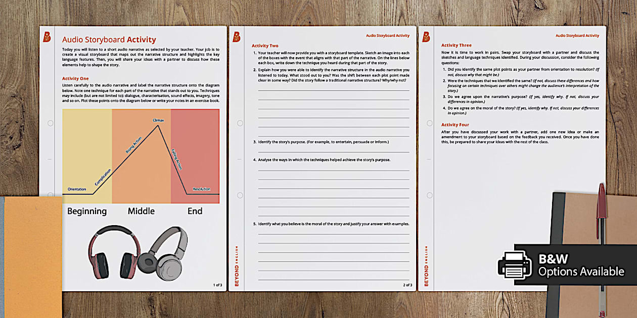 Audio Storyboard Activity (teacher made) - Twinkl