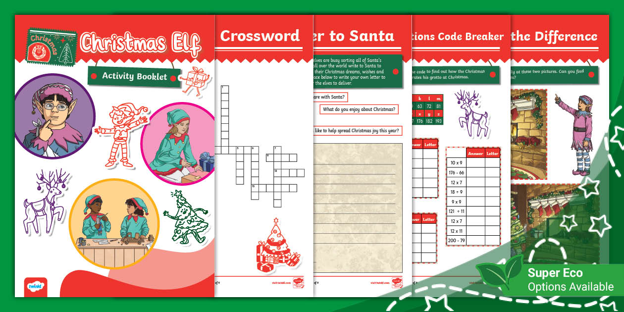 Christmas Elf Activity Booklet (Ages 7 - 11)