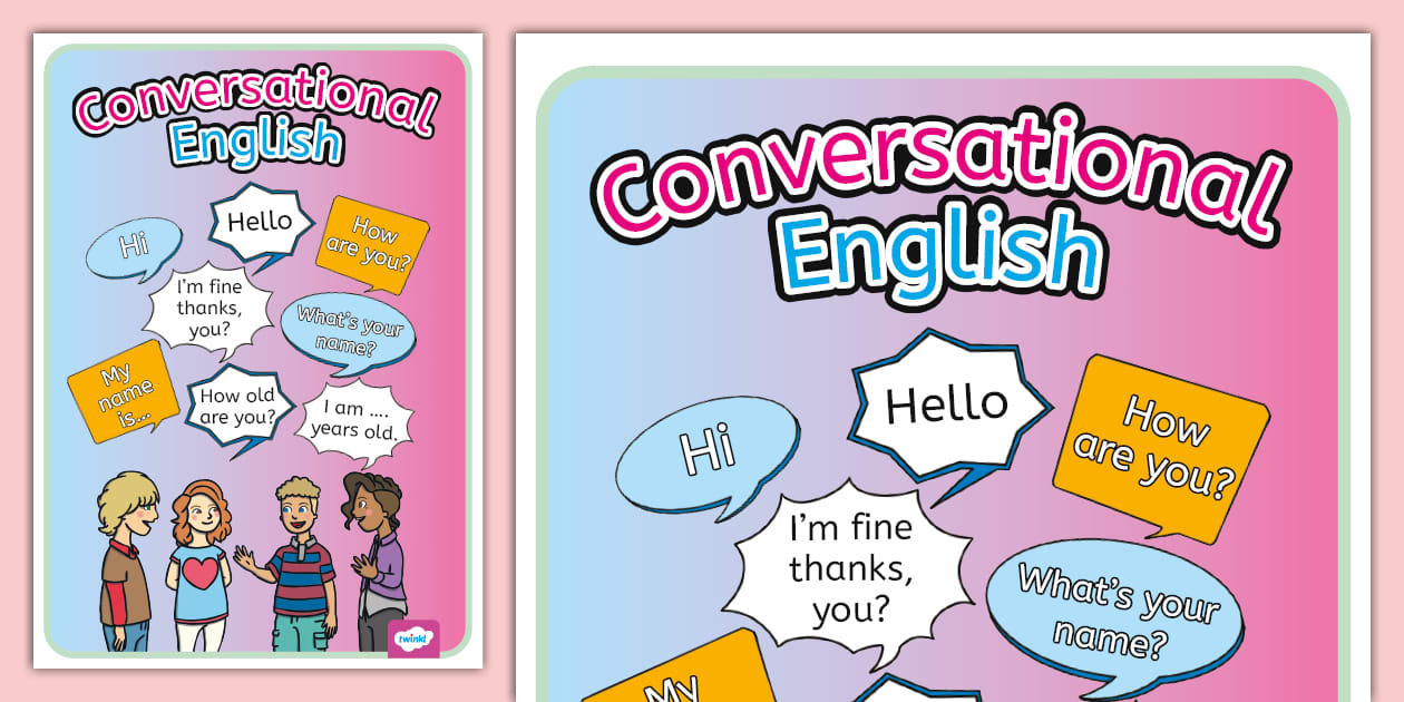 Conversational English Display Poster - Twinkl