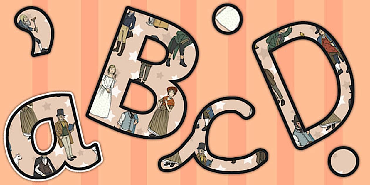 Cursive Oliver Twist Themed A4 Display Lettering - Twinkl