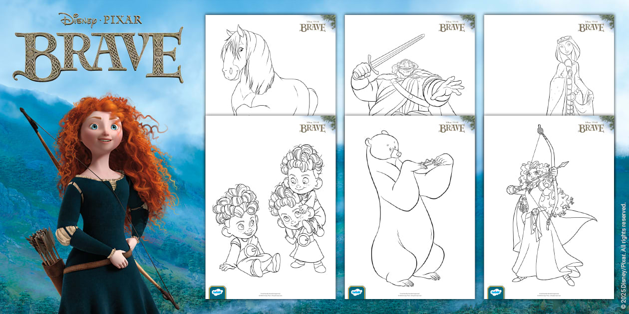 Brave: Colouring Sheets