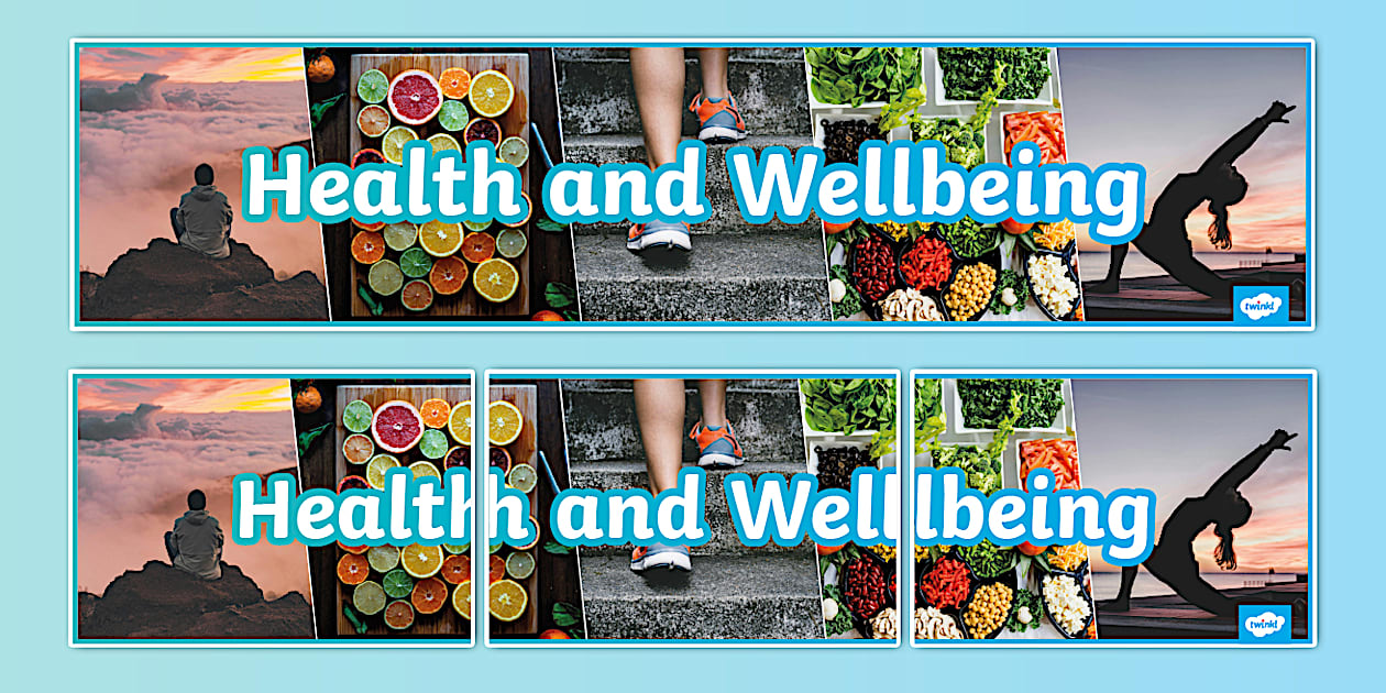 Health and Wellbeing Photo Display Banner (teacher made)
