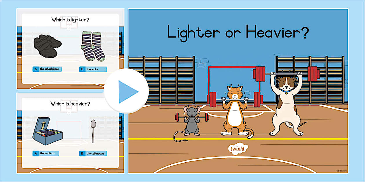 Grade R Mathematics: Mass - Heavy and Light PowerPoint