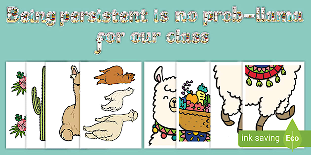 Llama Door Display (teacher made) - Twinkl