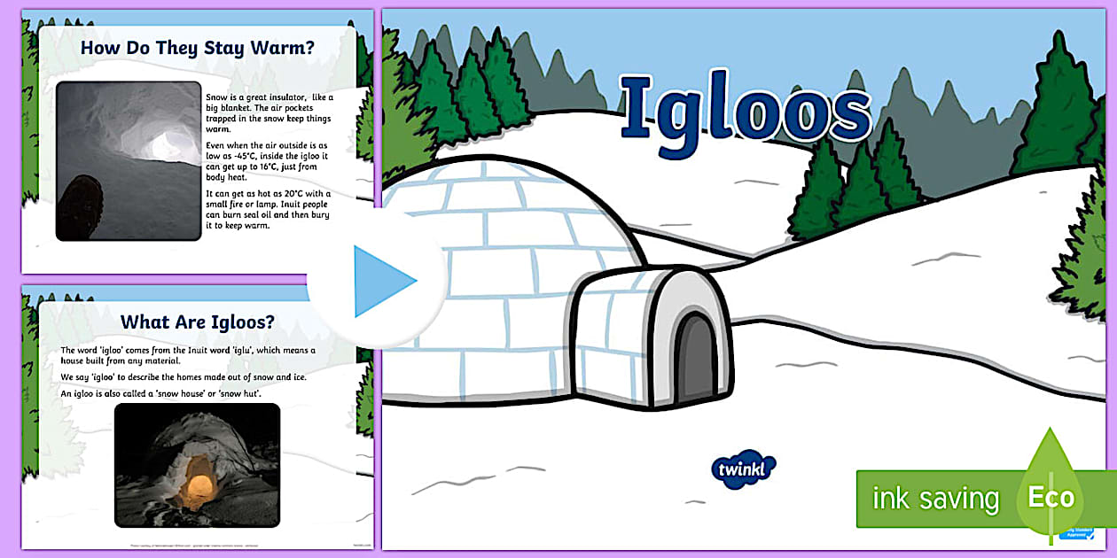 KS1 Igloos Information PowerPoint (teacher made) - Twinkl