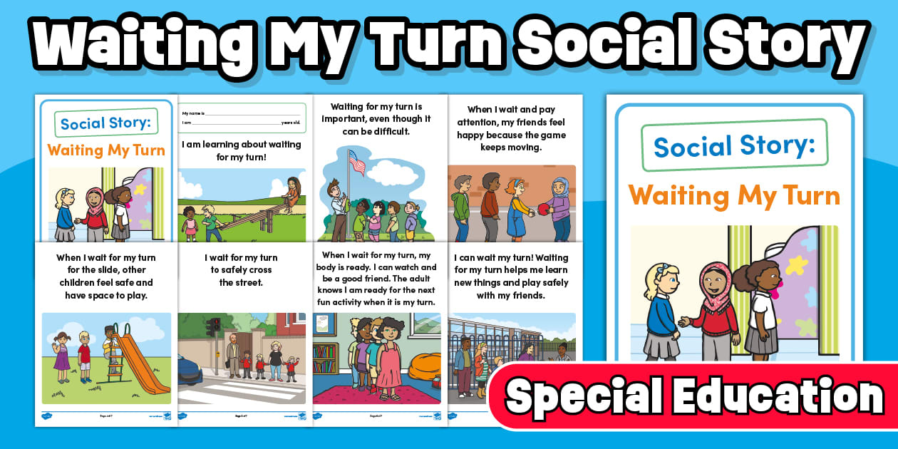 Waiting My Turn Social Story for Special Education
