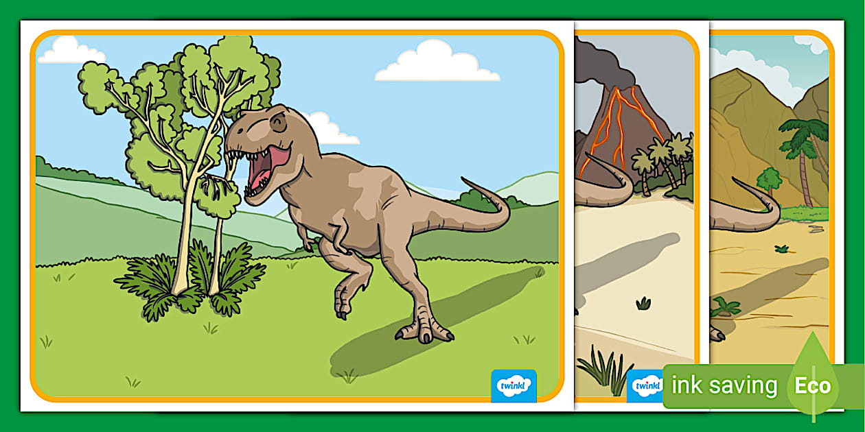 T Rex Habitat Display Posters – Twinkl Resources - Twinkl