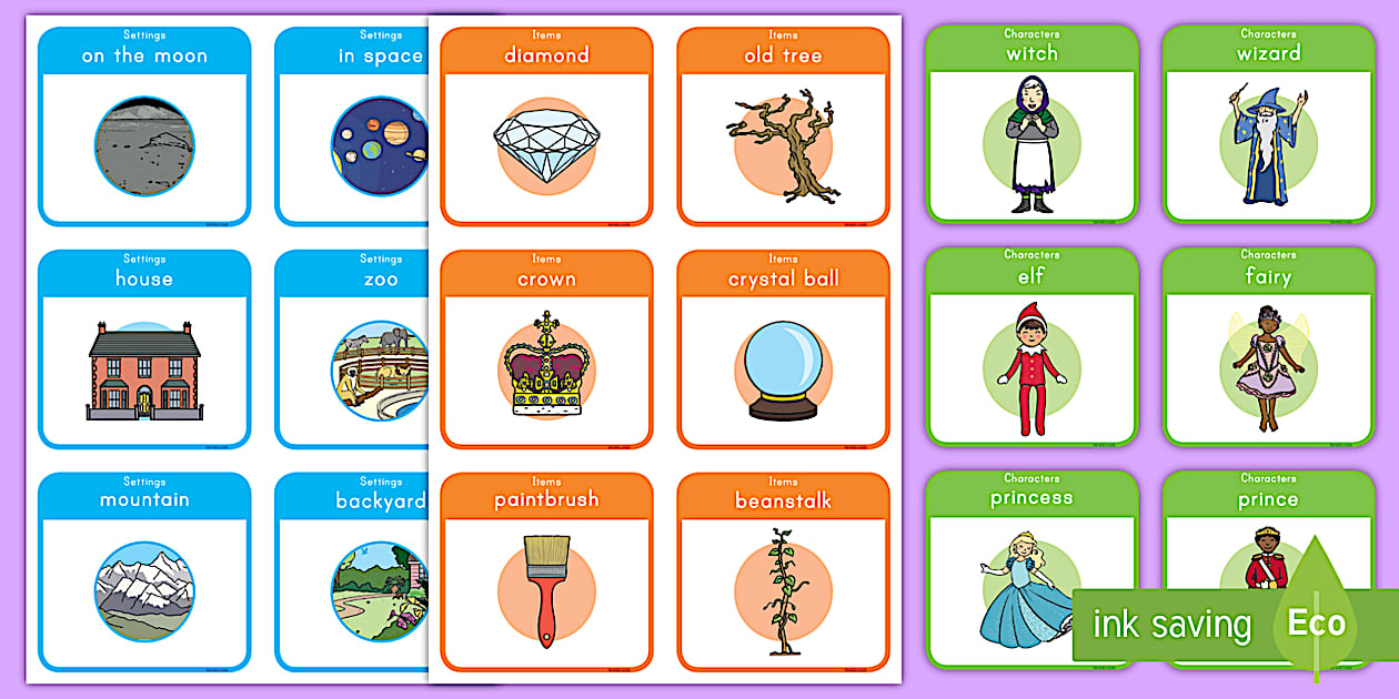 Storytelling Prompts Cards: Make a Story (teacher made)