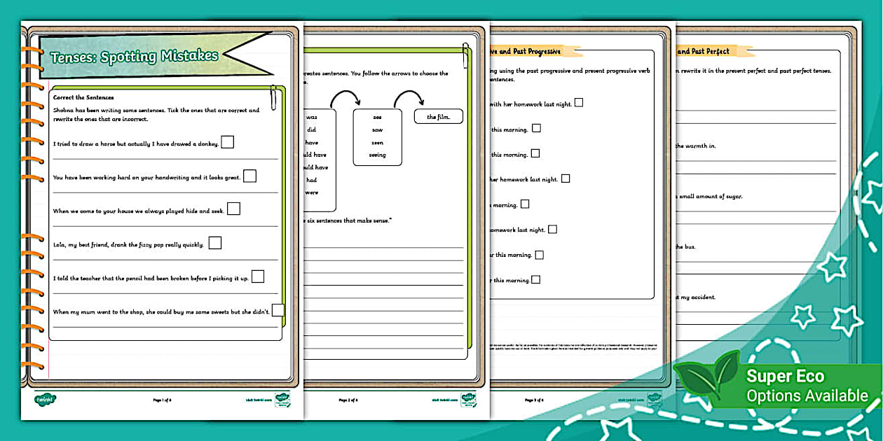 Tenses: Spotting Mistakes and Revising Verb Forms
