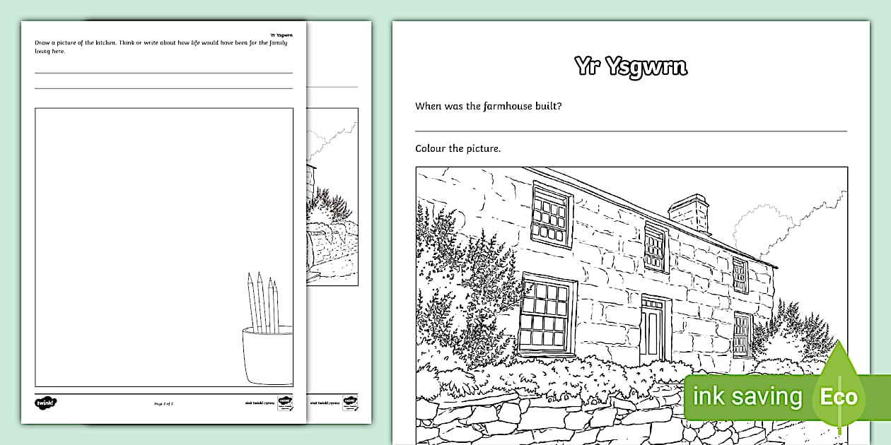 Yr Ysgwrn (Hedd Wyn's Farmhouse) Activity Sheet - Twinkl