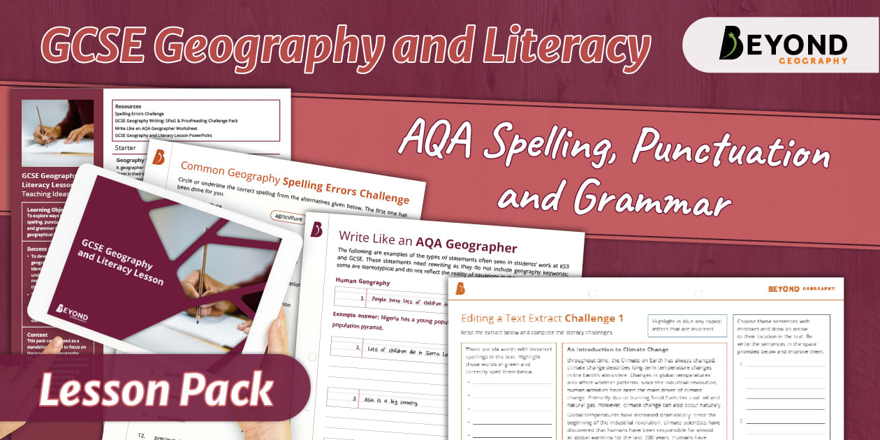 GCSE Geography and Literacy Lesson Pack