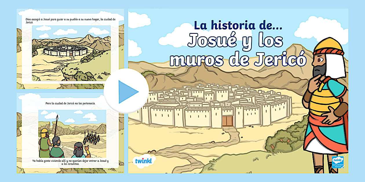 PowerPoint: Josué y los muros de Jericó (teacher made)