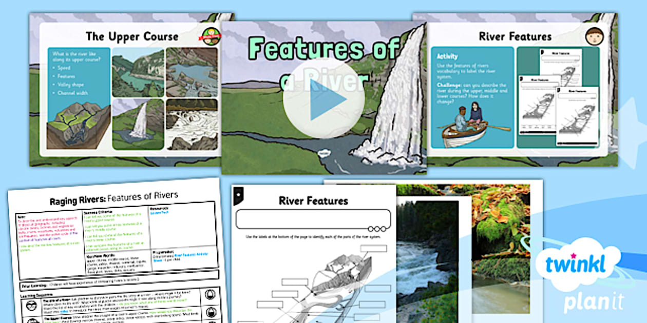 Features of a River KS2 - Lesson Plan 3 - Year 6 Geography