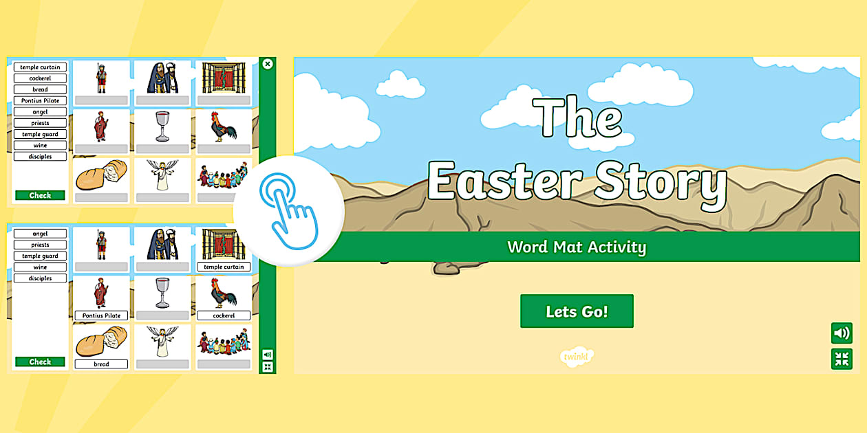 The Easter Story Word Mat Activity | Twinkl Go! - Twinkl