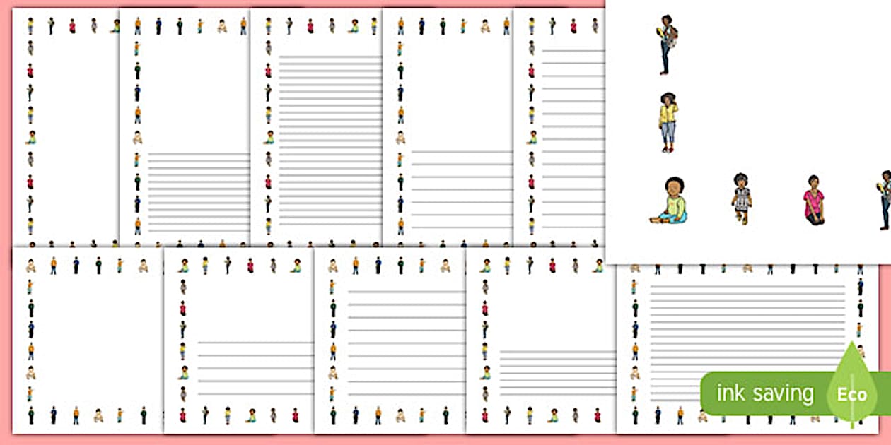 Editable Growing Up Page Border Pack (teacher made) - Twinkl
