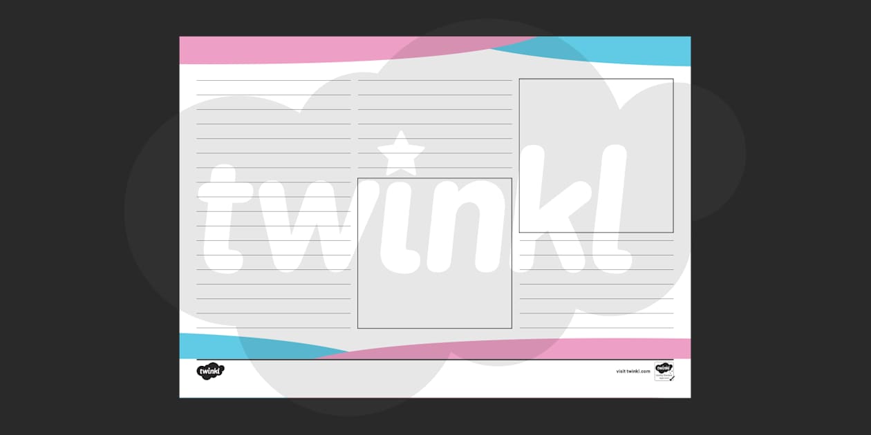 pamphlet template ks2