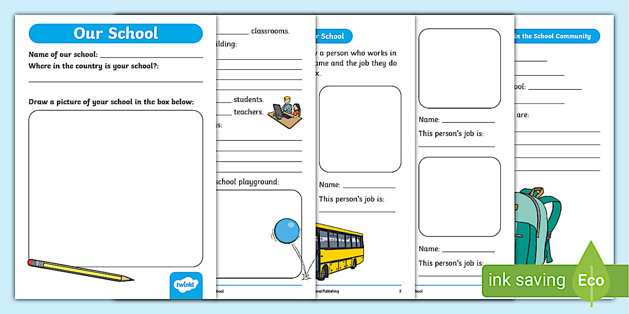 My School Community Activity Booklet 1st/2nd Classes