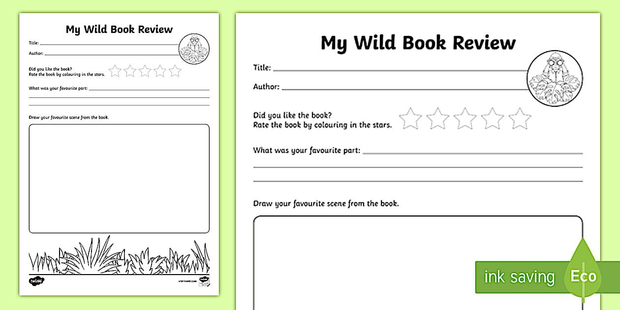 👉 Wild about Reading Book Review (teacher made) - Twinkl
