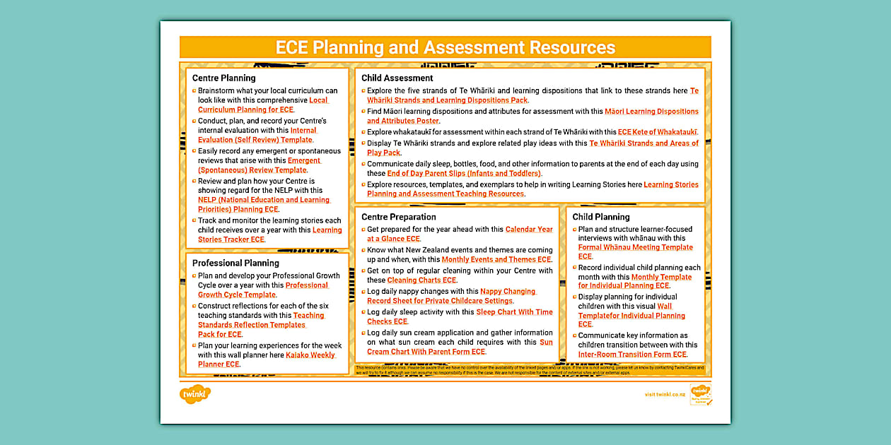 ECE Planning and Assessment Overview (Teacher-Made) - Twinkl