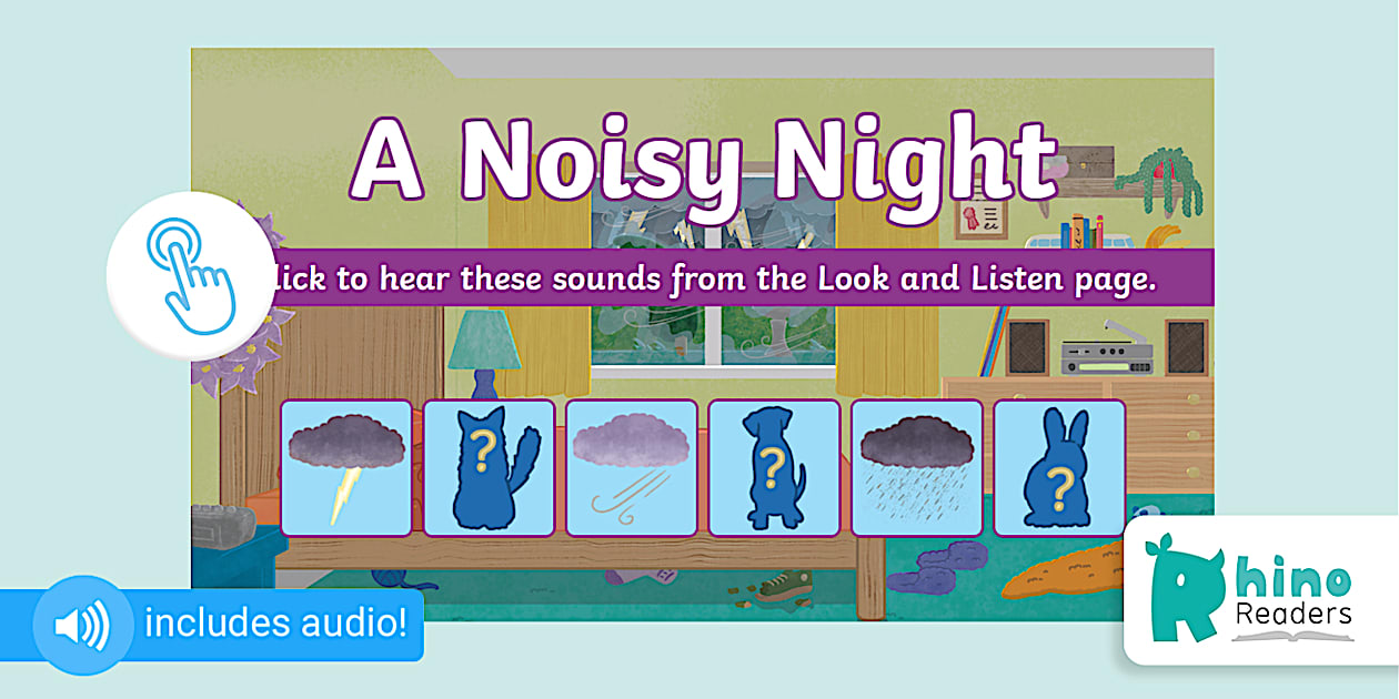 Rhino Readers: Level 1 A Noisy Night - Look and Listen Activity