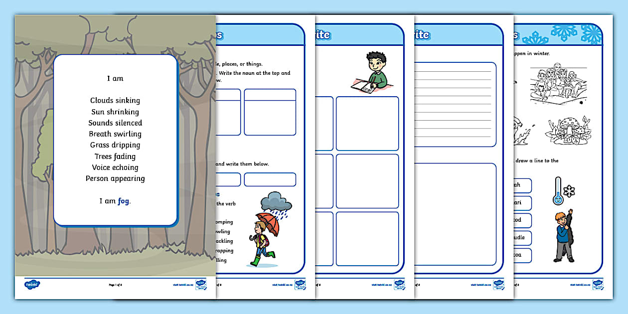 Winter Poem Pack Year 3-4