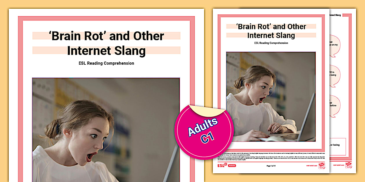 ESL 'Brain Rot' and Related Slang Words [Adults, C1]