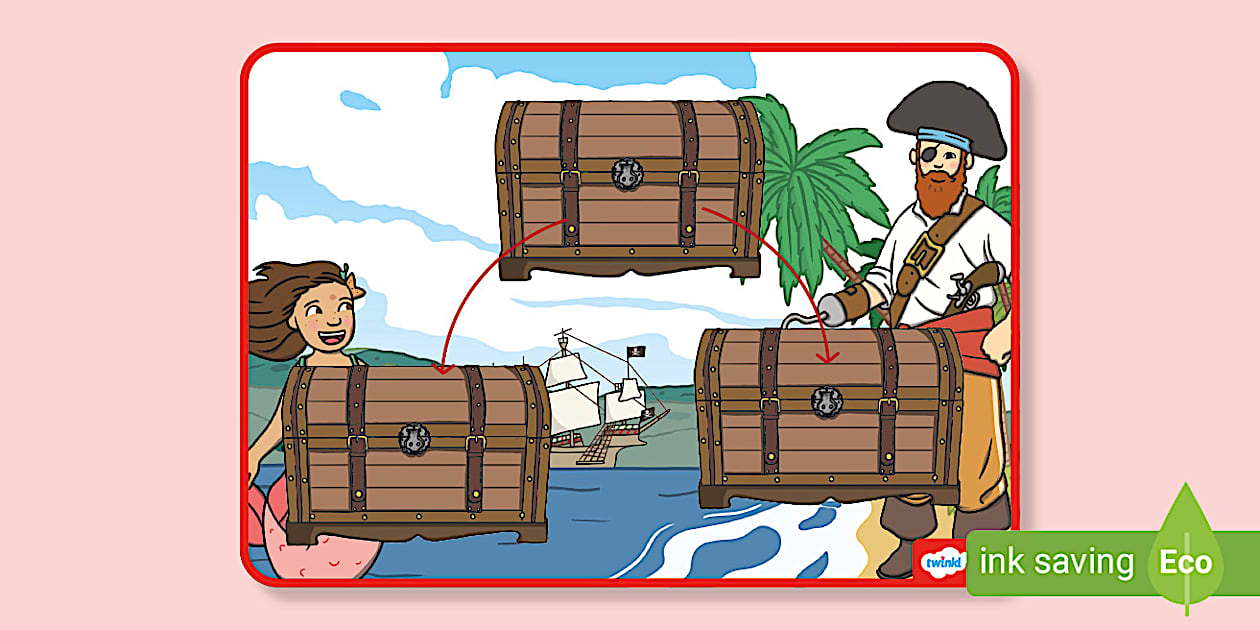 Pirate Halving Maths Mat (teacher made) - Twinkl
