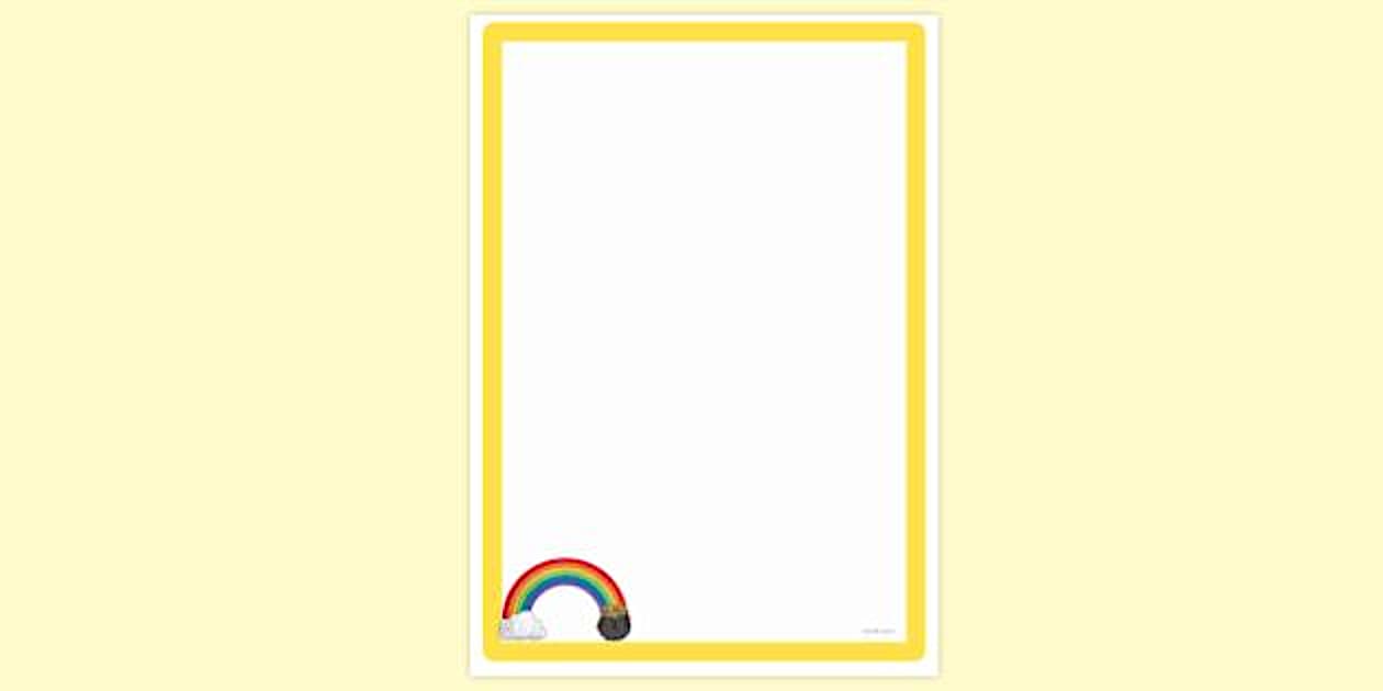 Rainbow Page Border | Page Borders | Twinkl (teacher made)
